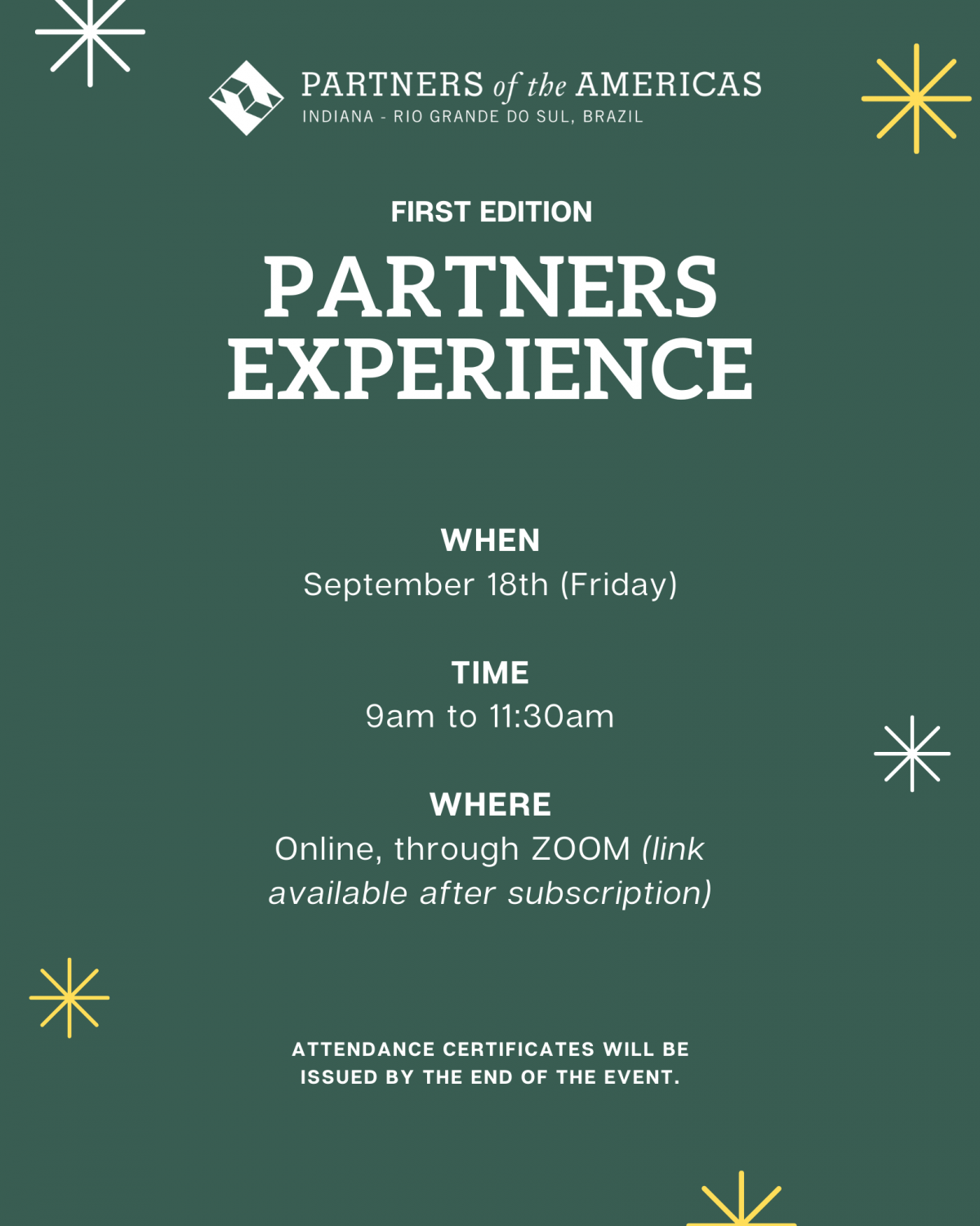 PARTNERS EXPERIENCE - First Edition | Partners of the Americas - Comitê ...